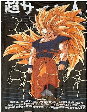 Cobija clásica de tejido suave Generica Dragon Ball unisex